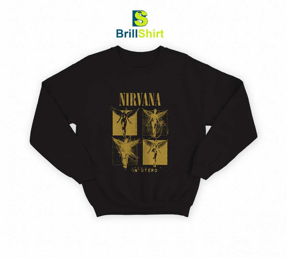 Nirvana In Utero Sweatshirt Art Merchandise - Brillshirt.com